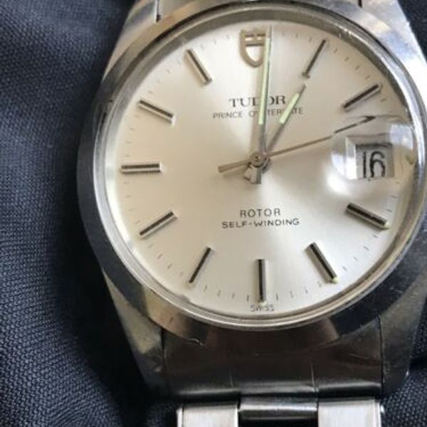 VINTAGE TUDOR PRINCE OYSTERDATE 9052 35mm Silver Dial Caliber 2784 ...