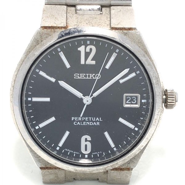 [New] [Used] SEIKO Perpetual Calendar Wristwatch Black | WatchCharts