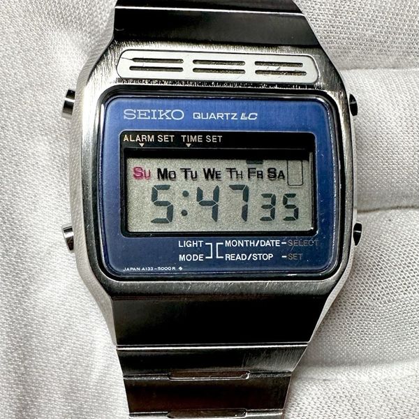 Vintage Seiko Quartz LC A133-5009 Digital Alarm Watch- Very Nice ...