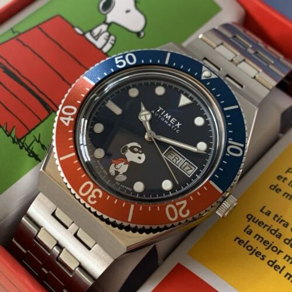 Timex M79 Automatic Peanuts Snoopy Masked Marvel Limited Edition Watch ...