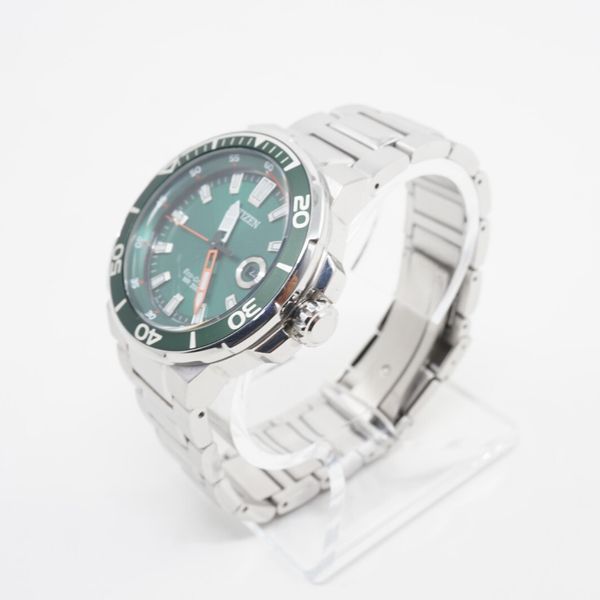Citizen Men's Eco-Drive Endeavor Green Dial Stainless Steel Watch ...