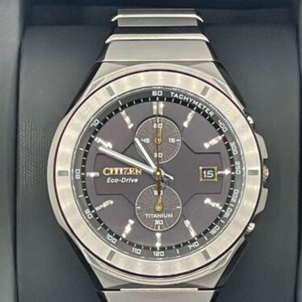 Citizen Eco-Drive Super Titanium Armor Men's Chronograph Watch 44mm ...