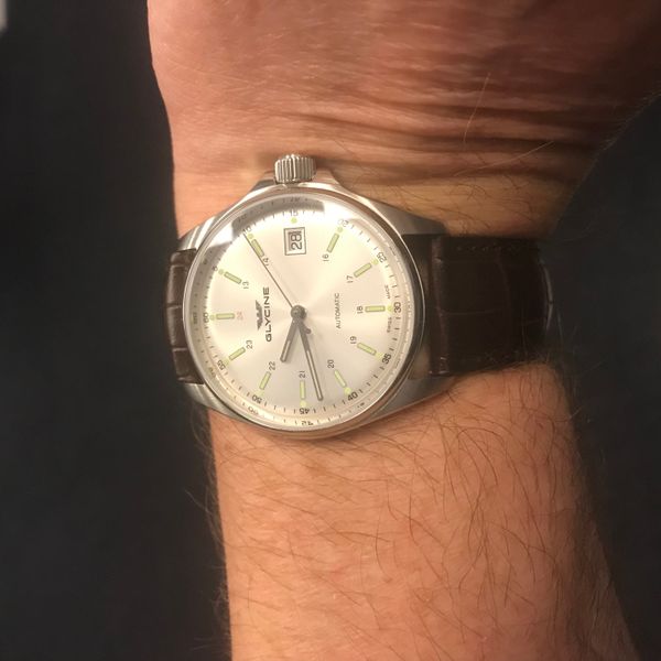 Glycine Combat 6 36mm, Silver Dial, Auto, sapphire crystal, like new ...