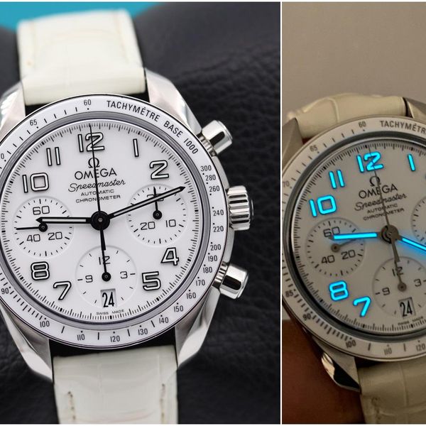 [WTS] Omega Speedmaster. White ceramic bezel. Gorgeous dial and lume ...