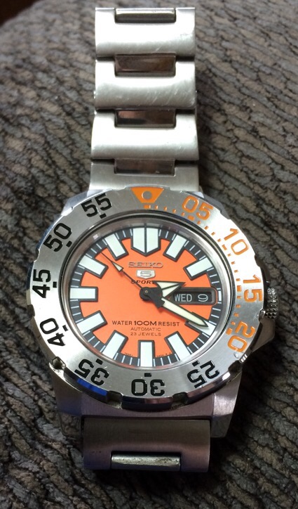 SOLD:Seiko Orange Neo/Mini Monster SNZF49 $95 | WatchCharts