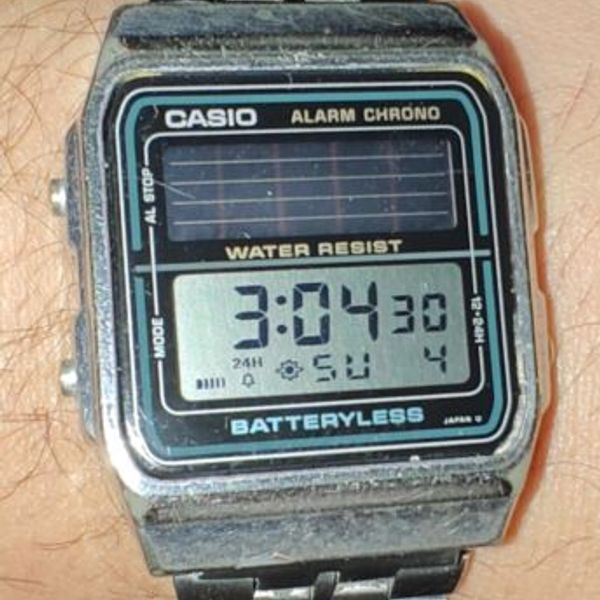 CASIO AL-180 SOLAR POWERED CASIO WATCH BATTERYLESS, CASIO WATCH VINTAGE ...