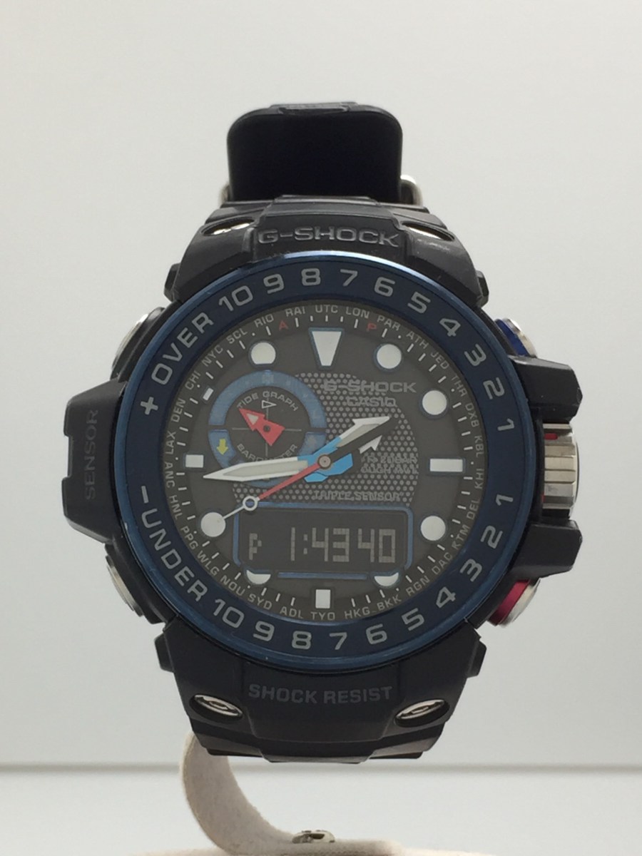 [Used] CASIO Solar Watch / Digiana / Rubber / GULF MASTER Triple Sensor ...