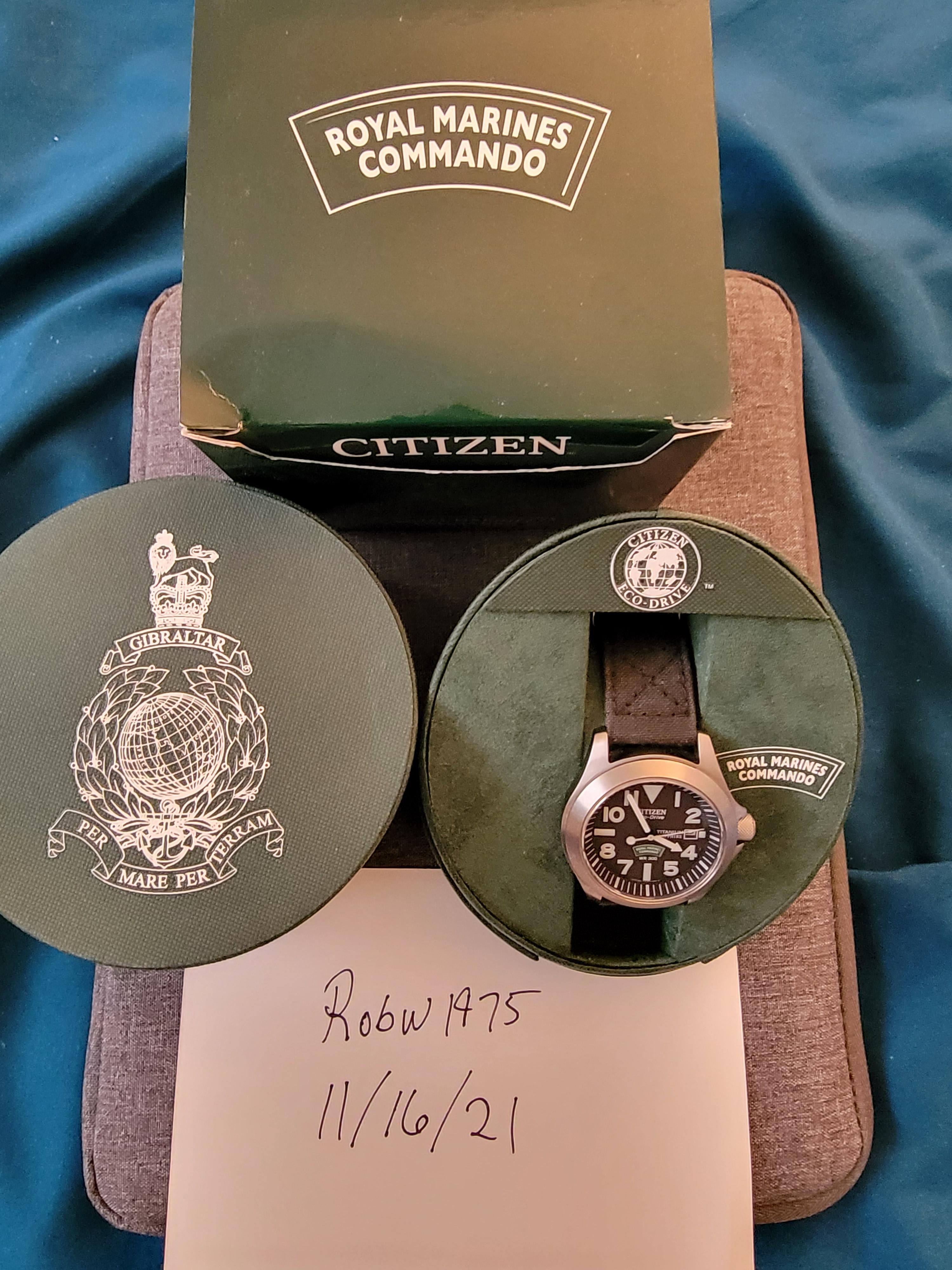 [WTS] Citizen Royal Marines Commandos Super-Tough Military Watch BN0110 ...