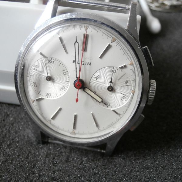 SOLD: Rare Vintage ELGIN Valjoux 92 1950s Chronograph | WatchCharts ...