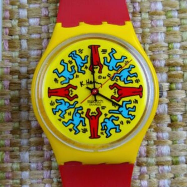 Swatch Keith Haring GZ100? 1985 Limited Edition? "Modele Avec" Watch ...