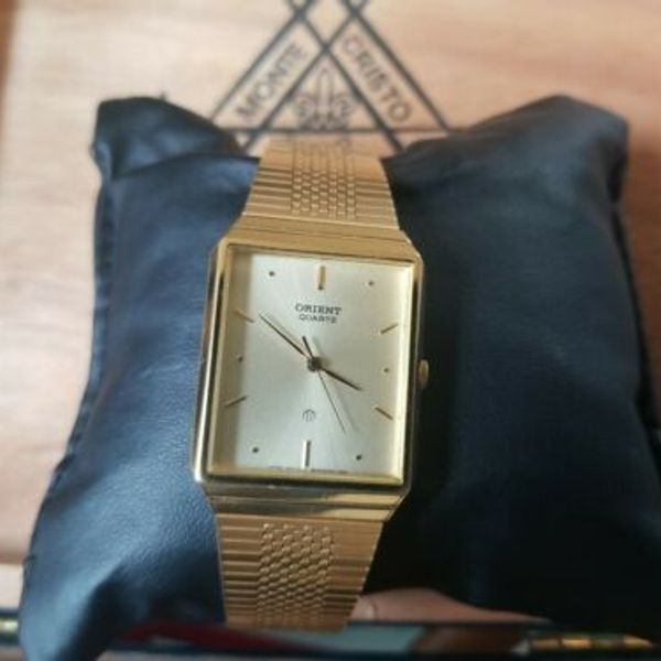 Orient Gold Watch adjustable Stainless band Beauty. New batt. | WatchCharts
