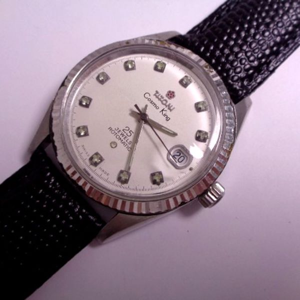 Titoni Cosmo King Mens Watch Date White Dial Leather 25j | WatchCharts ...