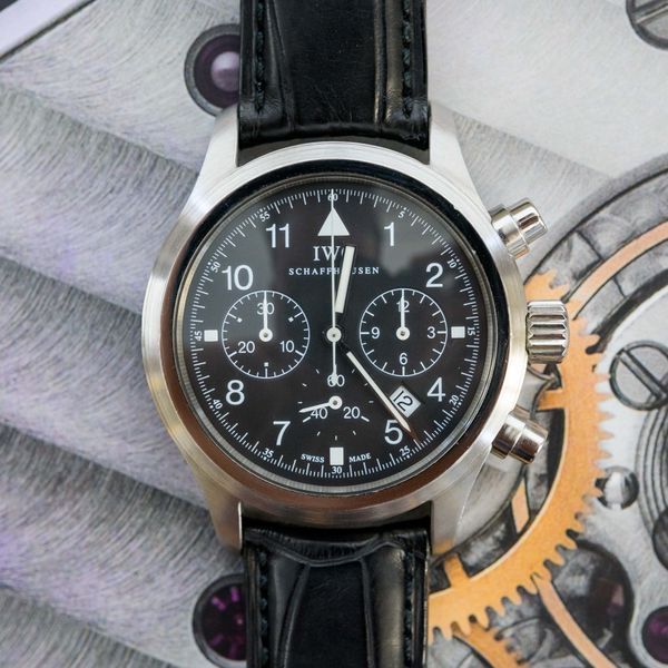 FS: IWC 3741 Der Flieger Chronograph Quartz Pilot Watch | WatchCharts ...