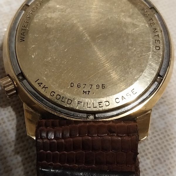 Vintage 1967 14k gold filled Bulova Accutron Watch M7 W/ Day Date ...