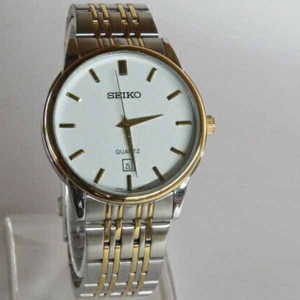 Japan made SEIKO Quartz Wrist watch for Men 40 MM Dial Model No.7N01 ...