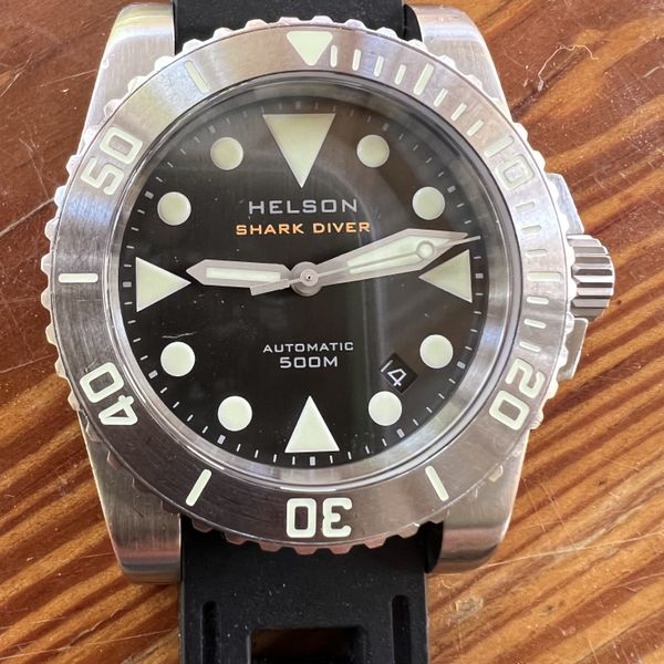 [$475 USD] Helson 40mm Shark Diver, Stainless Steel, Miyota mvmt ...