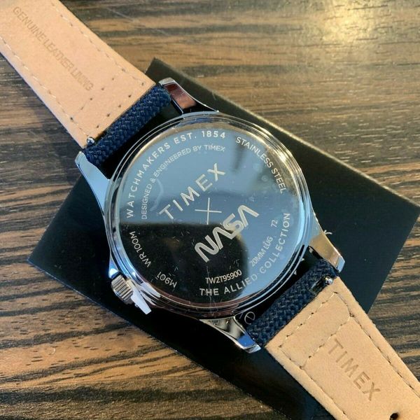 BNWT TIMEX MK1 XL NASA MOON LANDING ANNIVERSARY WATCH 41MM CASE SIZE ...