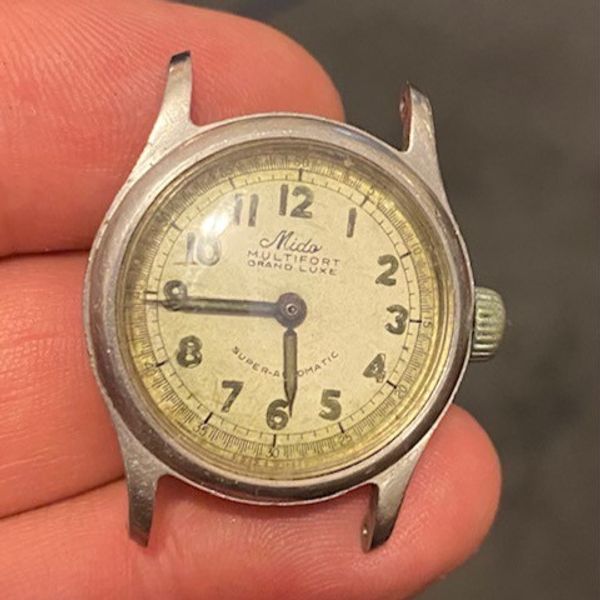 Vintage Men's MIDO GRAND LUXE SUPER-AUTOMATIC Military WRIST WATCH ...
