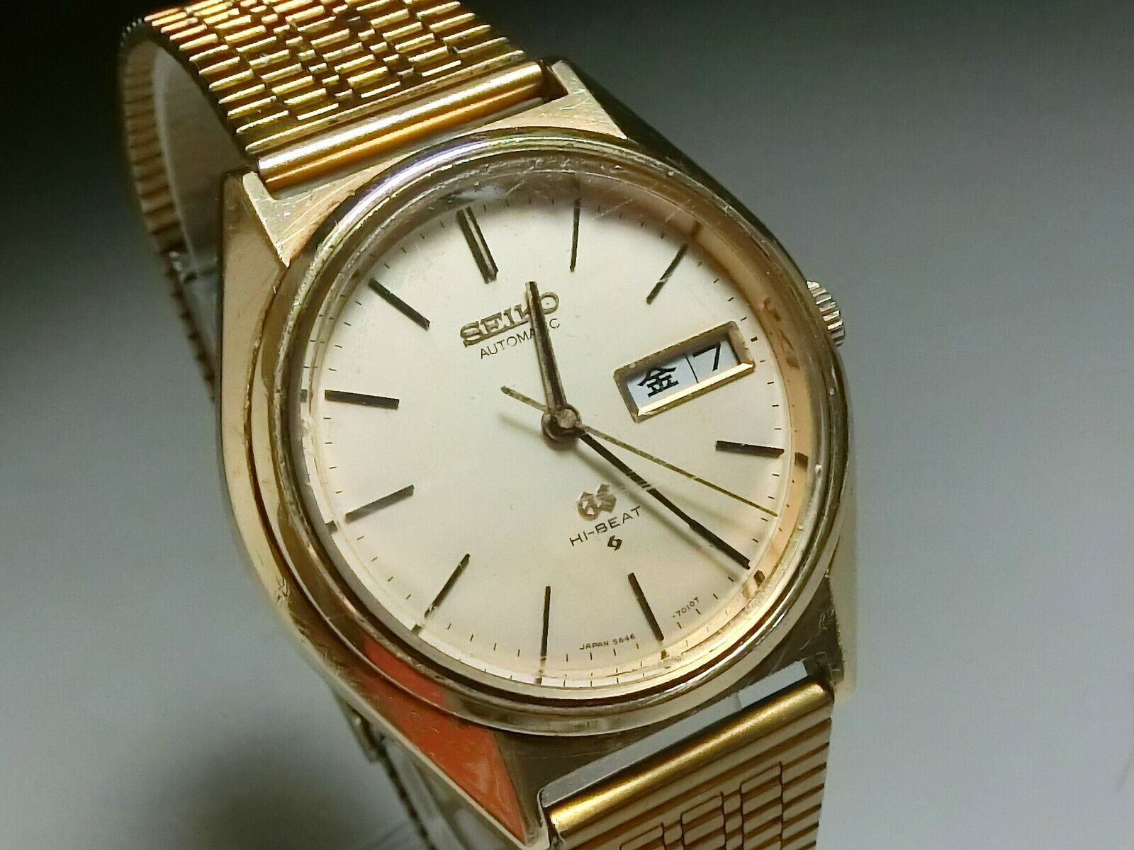RARE Vintage SEIKO GRAND SEIKO GS 5646-7010 Hi-Beat Automatic Watch Working | WatchCharts