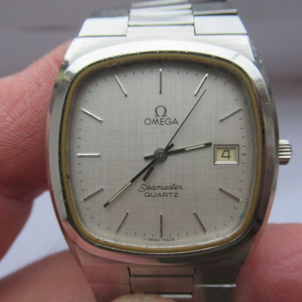 Omega Seamaster Cal.1342 Birth Year 1979 Watch 15J St Steel Quartz Date ...