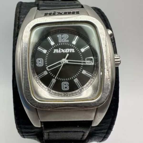 NIXON YES THE ROCKER Needs Strap Watch Men Date Backlight Cuff Band NEW ...