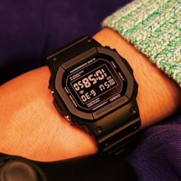CASIO DW-5600RW-1JF G-SHOCK brick pattern design Men's Black F/S w ...