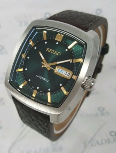 Seiko Recraft SNKP27 Men's 39mm x 42mm Green Dial S/Steel Automatic ...