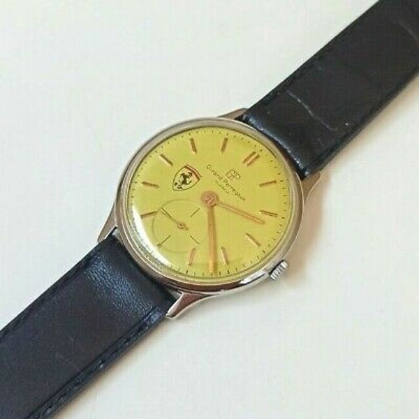 BIG 37MM GIRARD PERREGAUX YELLOW FERRARI DIAL CUSTOM SWISS WATCH FROM ...