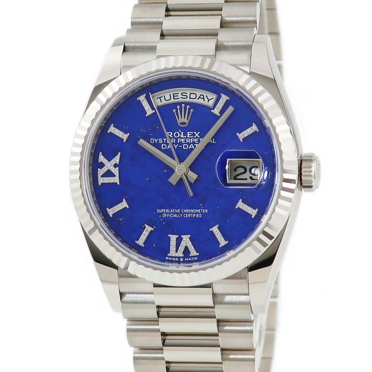 Rolex ROLEX Day-Date 36 128239 Unused Random number K18WG Solid genuine ...