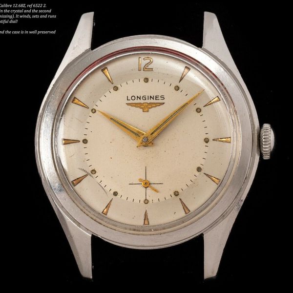 Vintage LONGINES, jumbo 37 mm, cal 12.68Z, ref 6222-2, triple signed no reserve! | WatchCharts ...