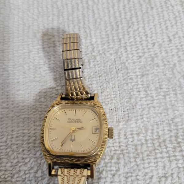 VINTAGE BULOVA N7 ACCUTRON LADIES WATCH 10K R.G.P. GOLD | WatchCharts ...