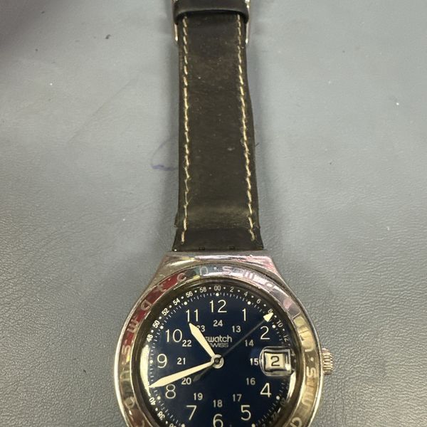 swatch watch Vintage HTF Watch Works Great Quartz Swiss Looks Military ...