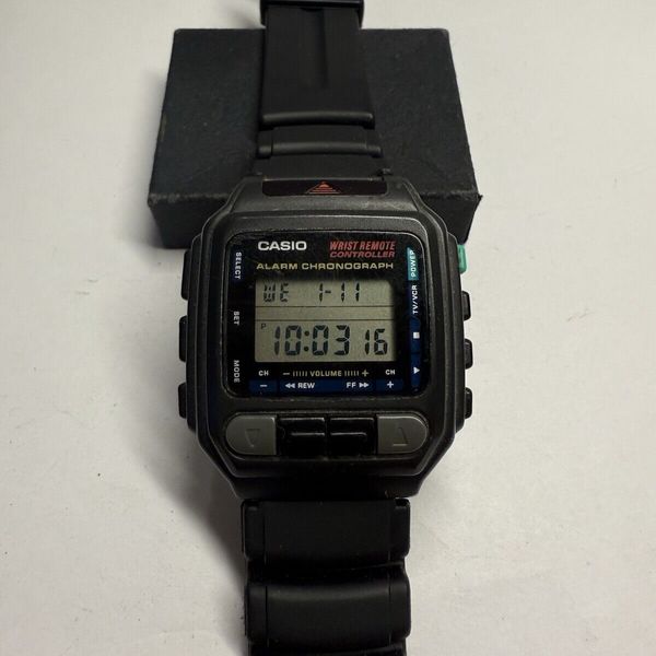 Rare CASIO Wrist Remote Controller 1173-CMD-30B WORKING NEW BATTERY ...