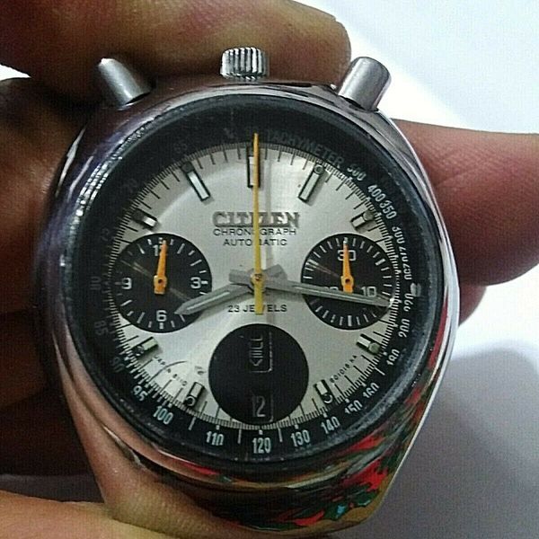 VINTAGE CITIZEN BULLHEAD CHRONOGRAPH ,AUTOMATIC CAL. 8110A Ref. 67-9011 ...