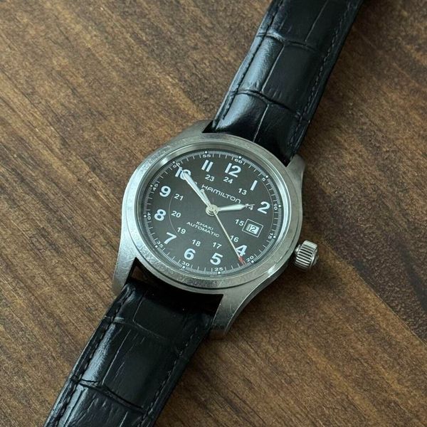 Hamilton Khaki H705450 Automatic Watch Black 42mm Stainless Steel Men's ...