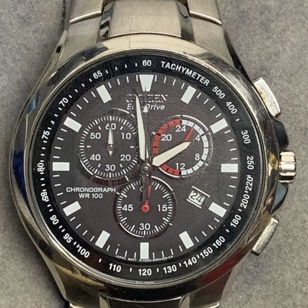 CITIZEN Eco-Drive H500 Titanium Chronograph Wristwatch | WatchCharts ...