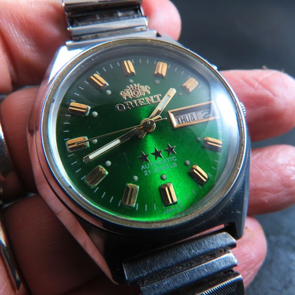 Japan Orient Three Star Daydate Automatic Men Watch | WatchCharts ...