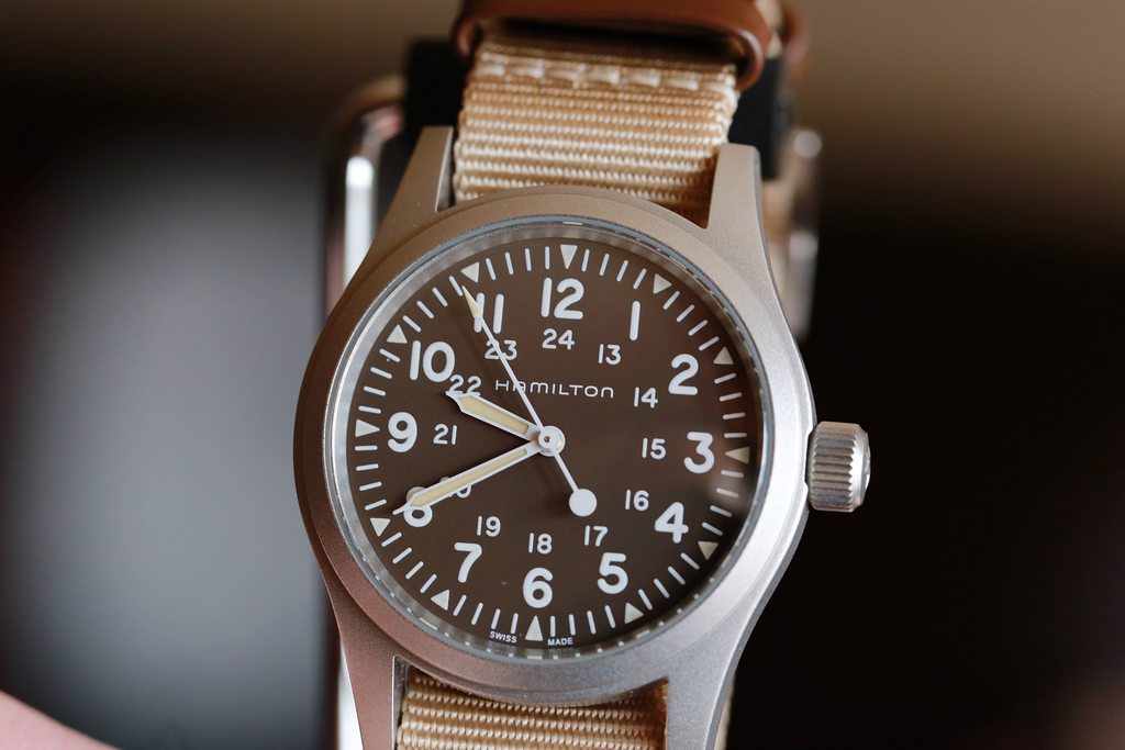 FS: Hamilton Khaki Field Mechanical Brown Dial Vintage Lume | WatchCharts