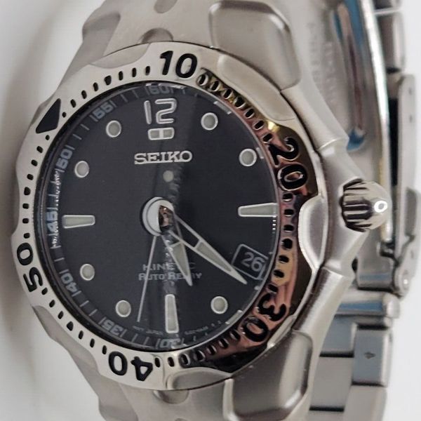 Seiko Kinetic Auto Relay Wristwatch CAL. 5J22-0A50, Water Resistant | WatchCharts Marketplace