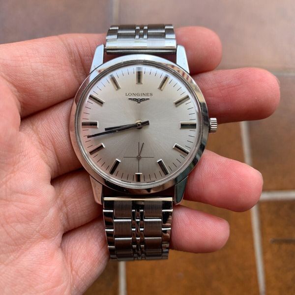 Longines manual winding, gray dial | WatchCharts Marketplace