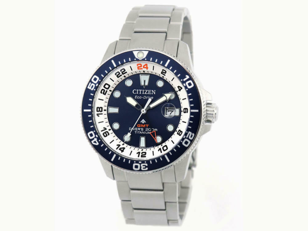 Citizen BJ7111-86L Men's Super Titanium Promaster GMT Eco-Drive Watch ...