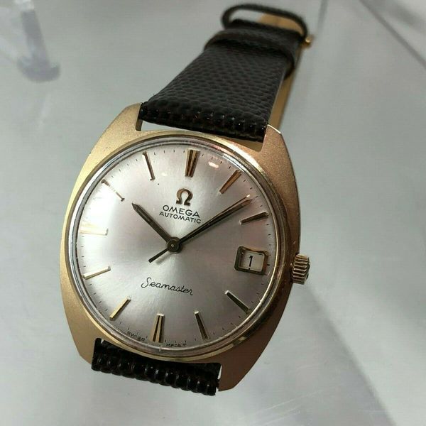 Vintage 1960s Omega Seamaster Automatic KM 6736 Cal. 563 14K Gold ...