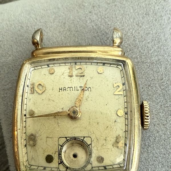 Hamilton Menâ s Vintage Model Cal 982 GF 19 J Mechanical Wrist/ For ...