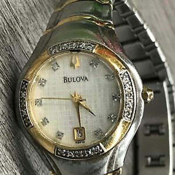 Bulova C899150 Silver Tone Watch w. Diamonds | WatchCharts Marketplace