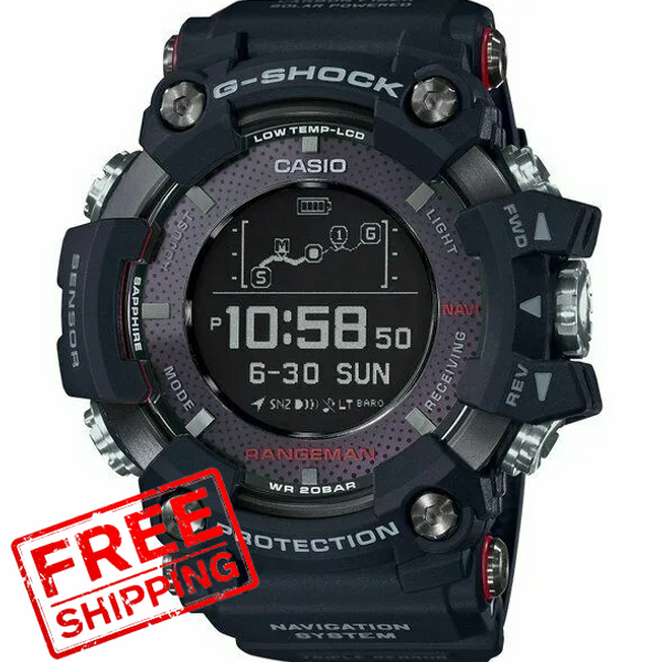 Casio G-Shock Rangeman Solar GPS Navigation Bluetooth Men's Watch ...