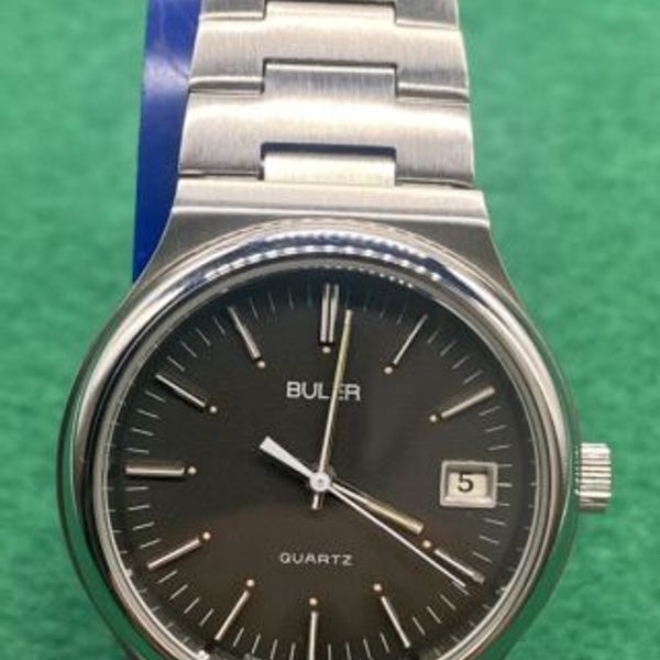 Rare Vintage BULER 7022-23740 Quartz Watch 1970s Swiss Tissot Cal 2030 ...