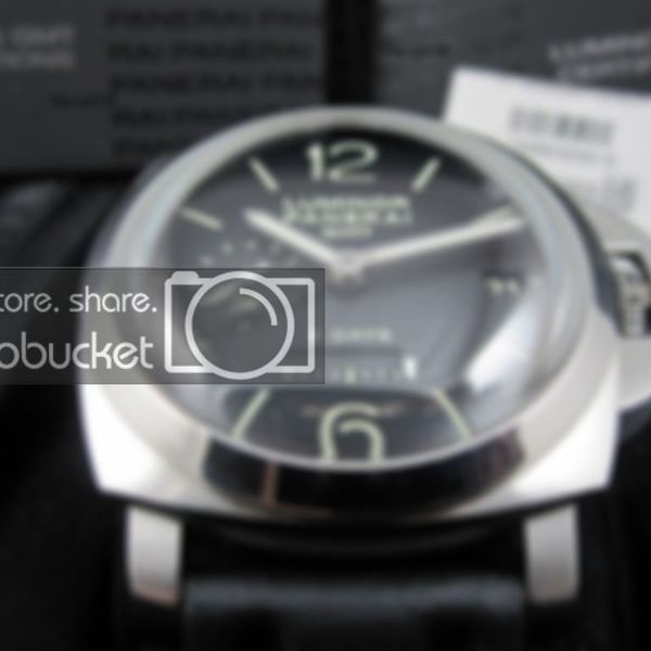 FS: Panerai PAM 233 1950 LUMINOR 8 DAYS GMT-STAINLESS STEEL-DOT DIAL-K ...