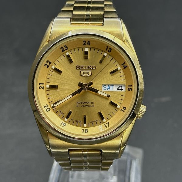 Seiko 5 Railway Dial 7s26-02c0 Automatic 21 Jewels 35mm Menâ s Watch, Arabic | WatchCharts ...