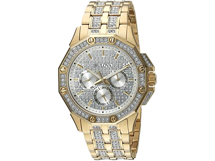 (Order) Bulova men Crystal - 98C126 Bulova men Crystal - 98C126 Gold ...