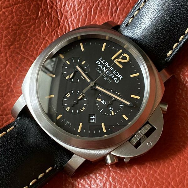 RARE Panerai PAM00356 PAM 356 Luminor Chronograph Daylight Automatic ...